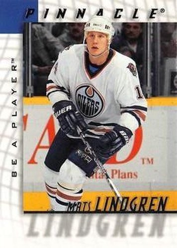 #154 Mats Lindgren - Edmonton Oilers - 1997-98 Pinnacle Be a Player ...