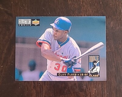1994 Collector's Choice Cliff Floyd #7 Montreal Expos Rookie Class ...