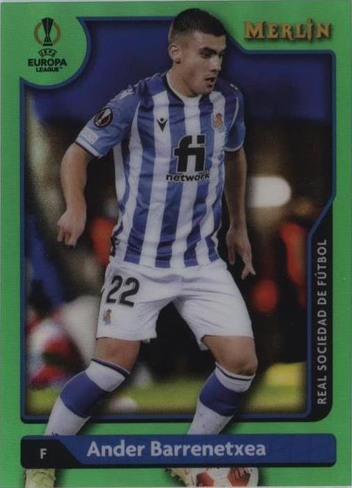 2021-22 Topps Merlin Collection Chrome UCL - Green Refractor #16 Ander ...