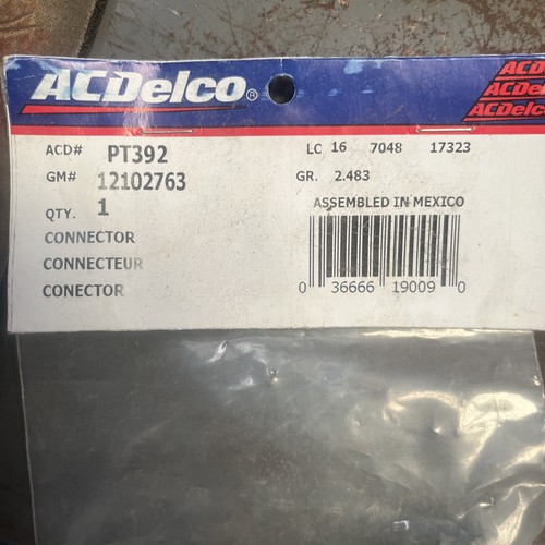 New ACDelco Connector With Lead PT392 GM # 12102763 36666190090| eBay