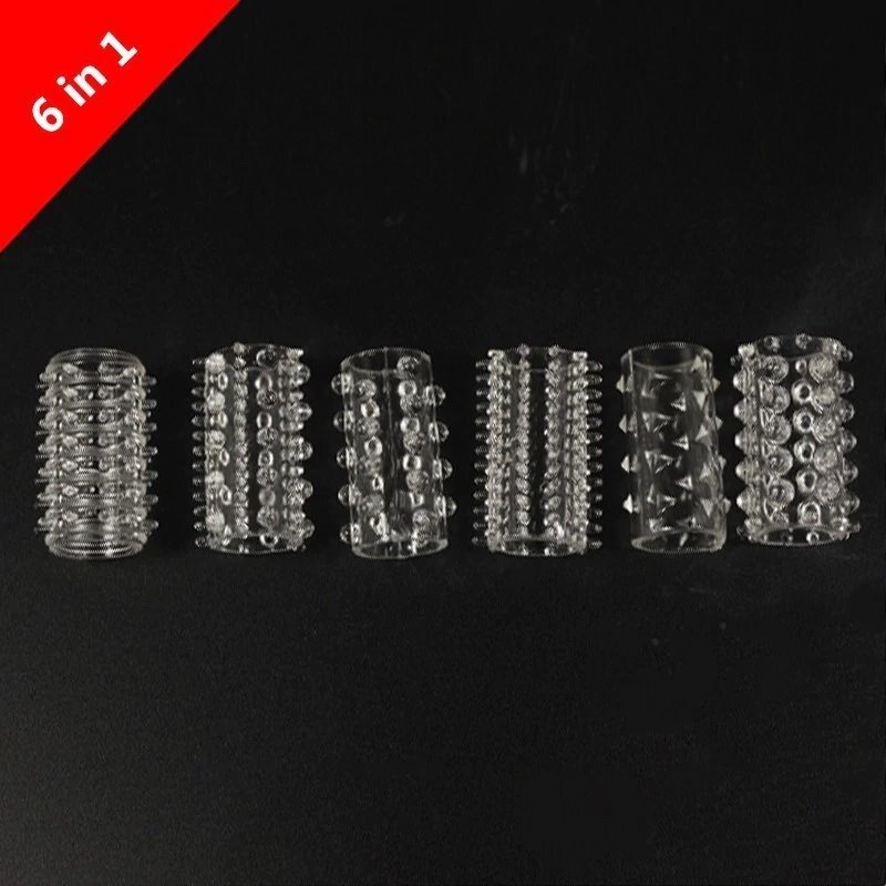 Stretchy Jelly Tickler Penis Sleeve Cock Ring Couple Sex Pleasure ...