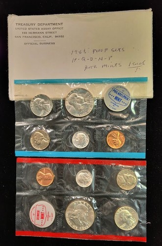 Beautiful 1963 P&D U.S. 10 Coin Mint Set, Very Original ! | eBay