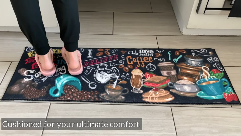 UpNUpCo Artistic Beautiful Anti Fatigue Kitchen Floor Mat - Unique ...