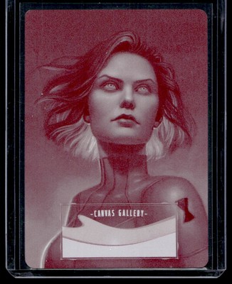 2022 Marvel Masterpieces Canvas Gallery Magenta Printing Plate Black ...