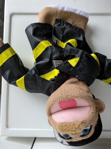 Melissa And Doug Fireman Firefighter Plush Hand Puppet Fire Chief | eBay