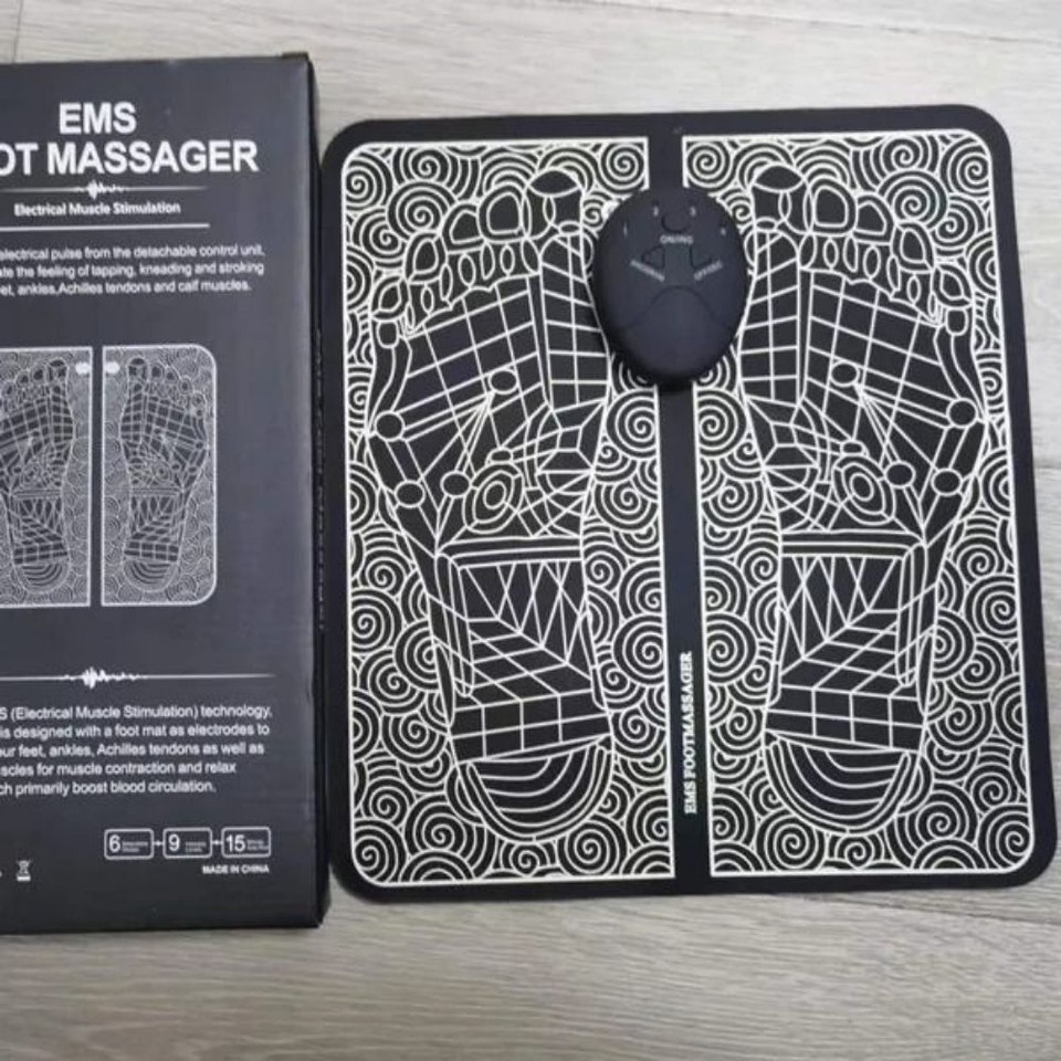 EMS Foot Massager Plate Foot Relaxation Mat Vibration Massage Pads ...