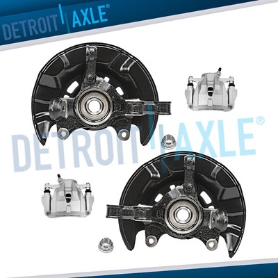 Front Steering Knuckles Hubs Brake Calipers w/Brackets for Toyota ...