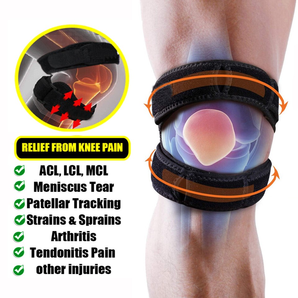 Knee Support Brace Stabilizers & Patella Gel Pad Meniscus Wrap Joint ...