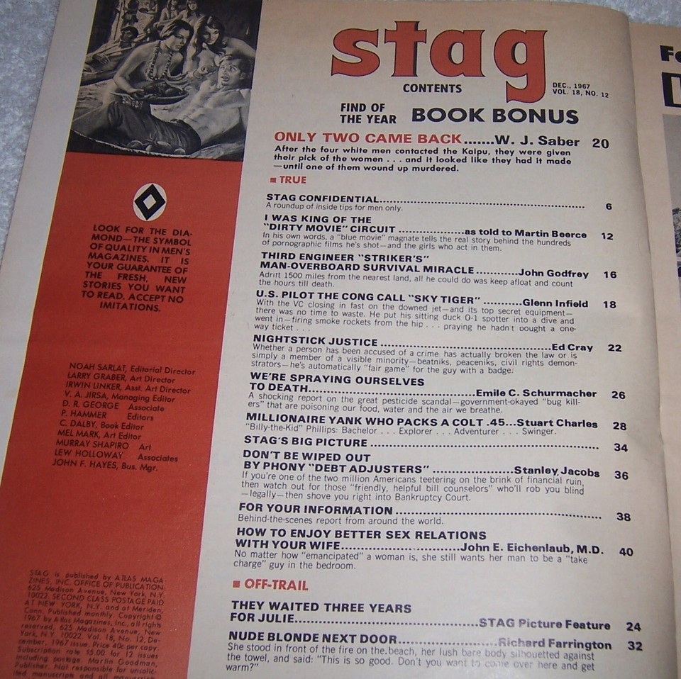 Stag Magazine December 1967 | eBay