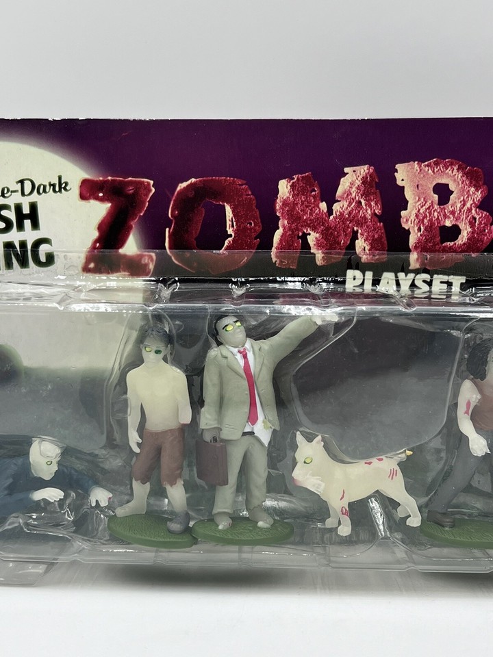 Zombies Playset Figures, Glow In The Dark Flesh Eating, Accoutrements ...