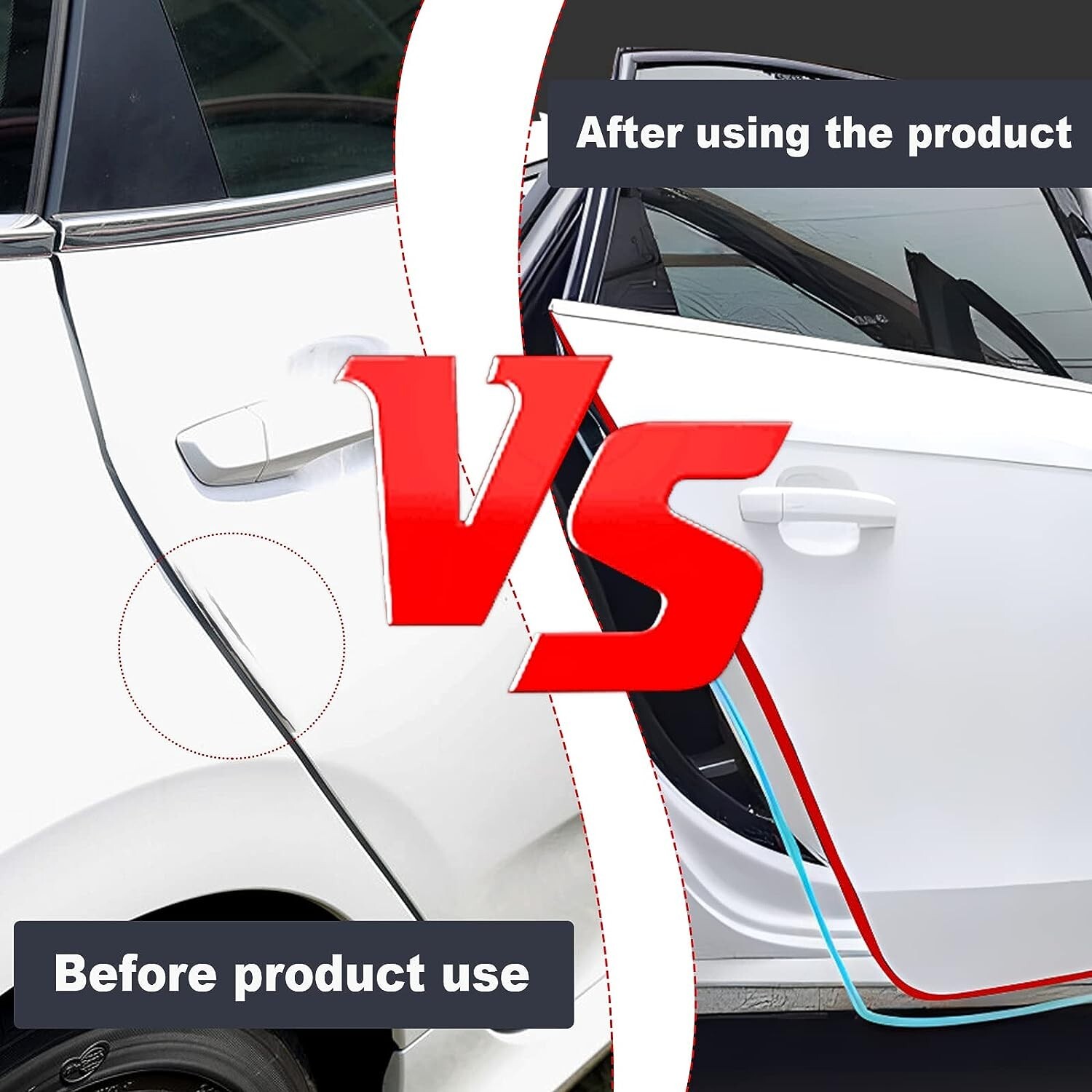 5M Red Auto Car Door Boot Edge Protector Strip Trim U Shape Guard Seal ...