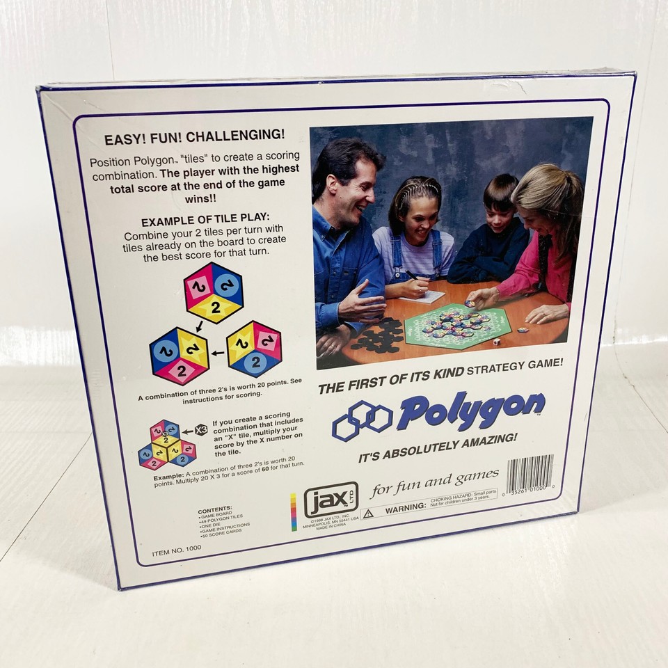 [NEW SEALED] Polygon Board Game - From The Makers Of Sequence - 1998 ...