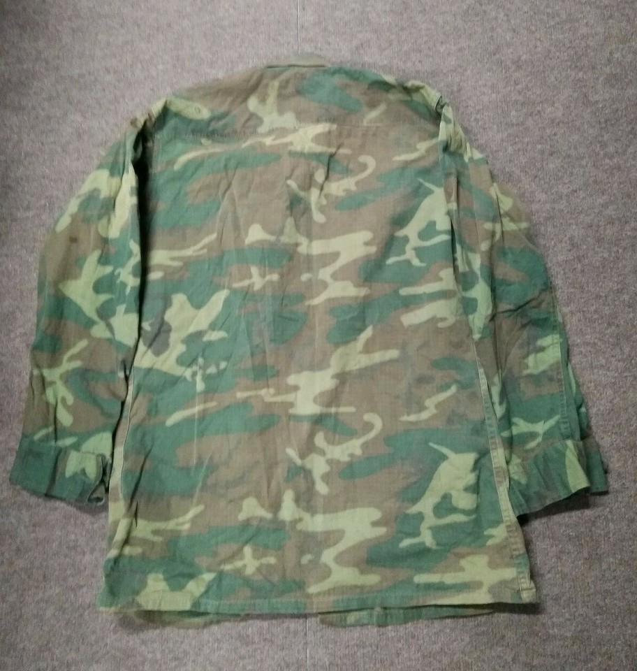 Vintage USGI 1969 ERDL Camo Slant Pocket Vietnam Jacket Shirt Ripstop ...