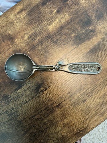 Vintage 1905 Geer Mfg Co Clipper Disher Ice Cream Scoop | eBay