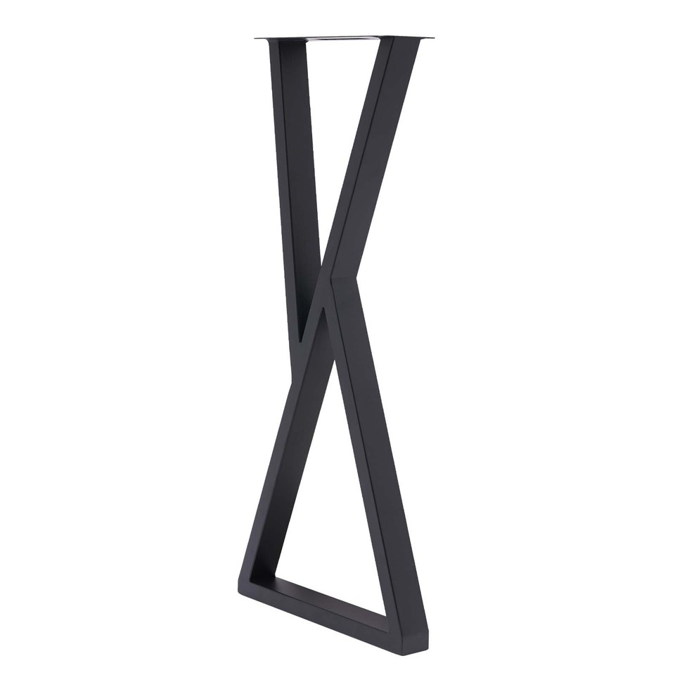 X-Shape 32" Metal Coffee Table Legs Set of 2 Steel Bench Desk DIY ...