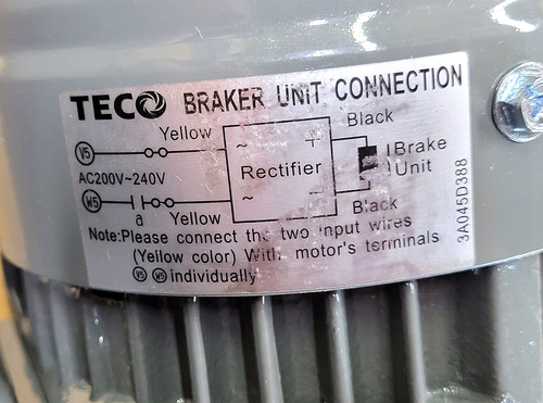 TECO MOTOR ETVFDA-A 240/480V 1/4 HP W BRAKE W LIMING REDUCER SVB-A10 15 ...