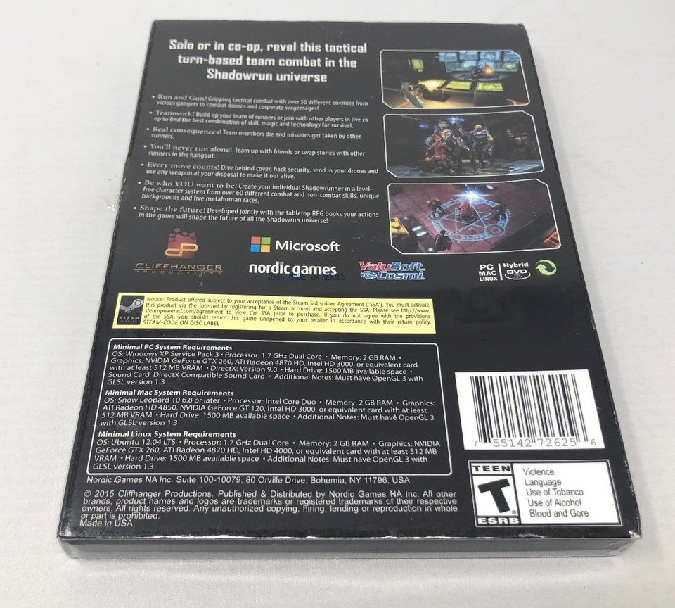 Shadowrun Chronicles: Boston Lockdown PC - BRAND NEW / SEALED - 755142726256| eBay