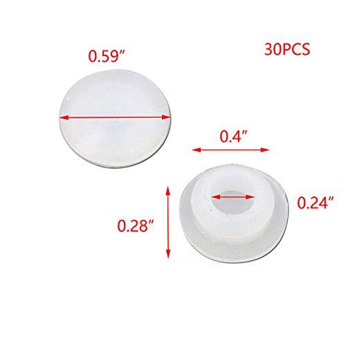 Clear Plug Hole Cover Plastic Hole Plug Round Locking Panel Hole Cap ...