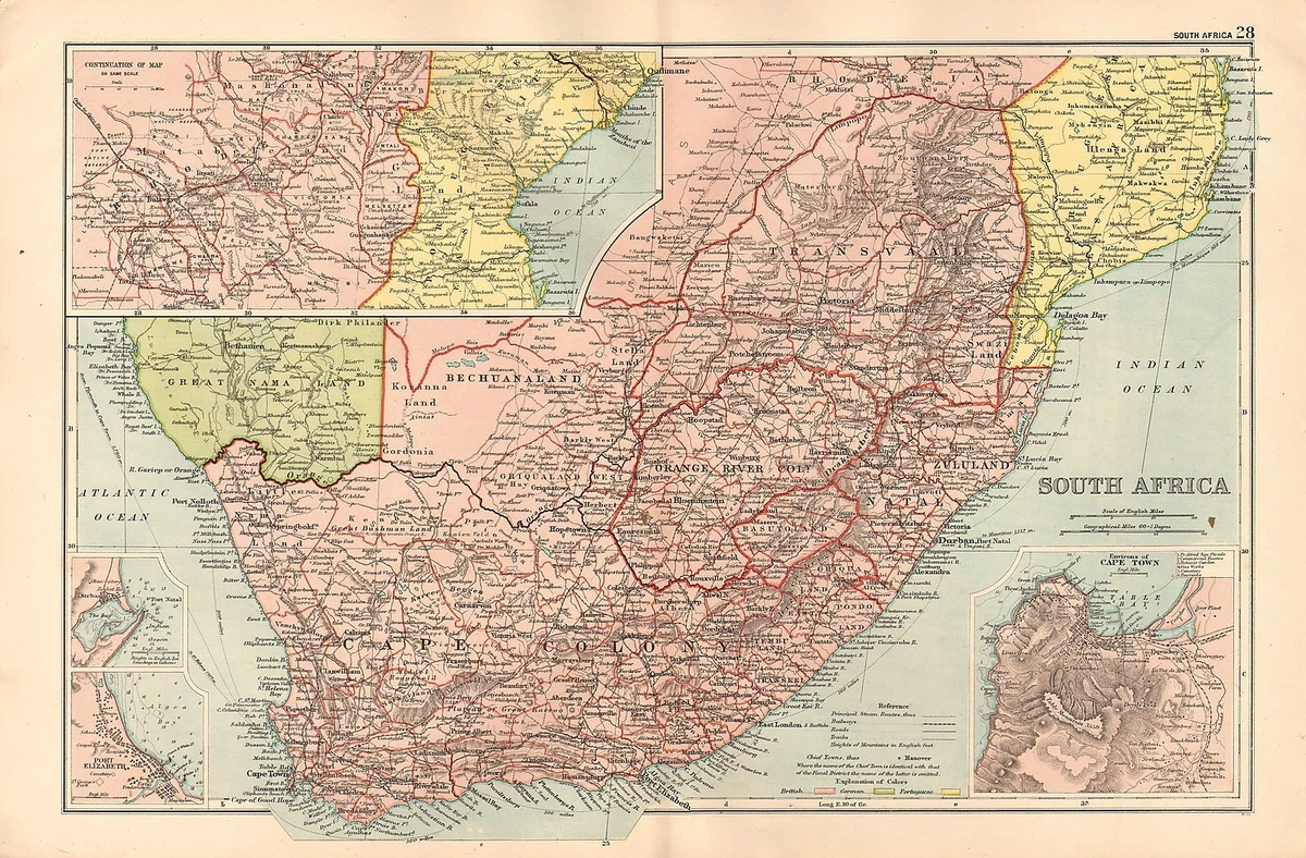 Transvaal South Africa Map