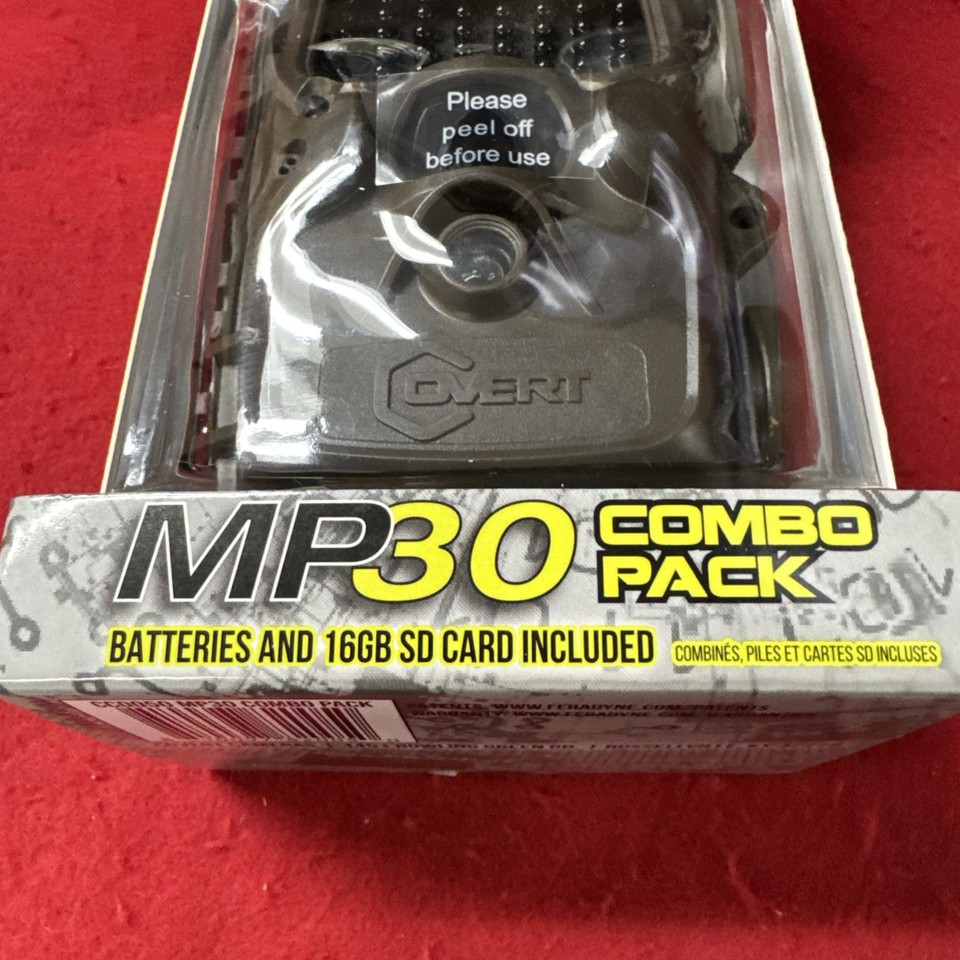 Covert Scouting Camera MP30 Trail Cam Combo Pack Includes 16GB SD Card ...