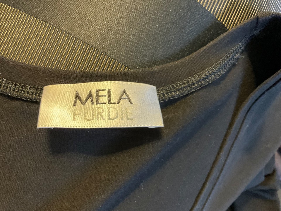 MELA PURDIE DIP TOP FLARE BLACK S | eBay Australia