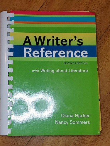 A Writer's Reference Seventh Edition By Hacker/Sommers | eBay
