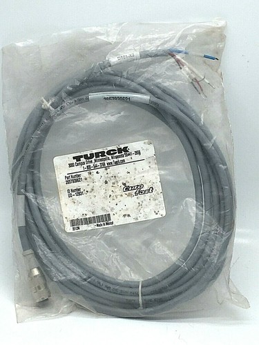TURCK 2657939621 Cordset Cable 5 Pin Female Connector 5 wire U2-12831 ...