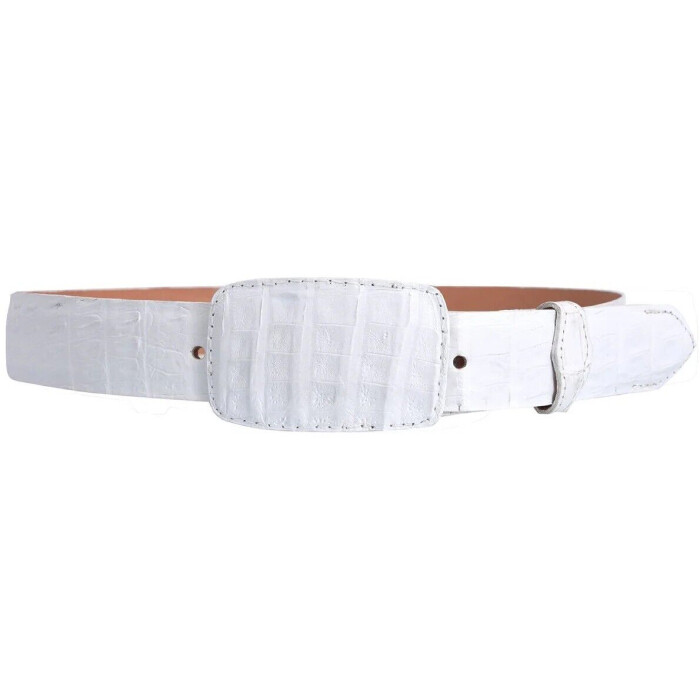 White Alligator Belt