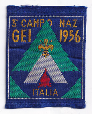 Italy Scout 3rd National Camp GEI 1956 Woven Patch | eBay
