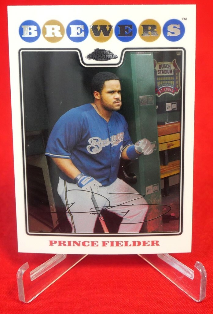 Prince Fielder Topps Chrome MLB 2008 Baseball Card #120 MT | eBay