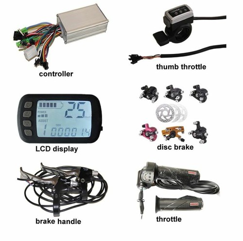 E-Tech 800w/48v Brushless Gearless 13in Ebike Scooter Conversion Kit ...