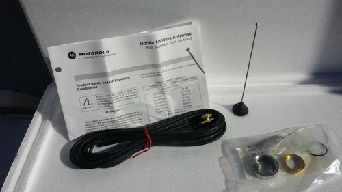 HAE4003A Motorola Mobile UNITY GAIN ANTENNA UHF 450-470 QUARTERWAVE ...