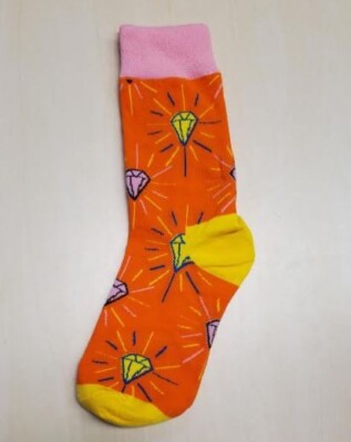Orange Diamonds Socks SF1080 | eBay