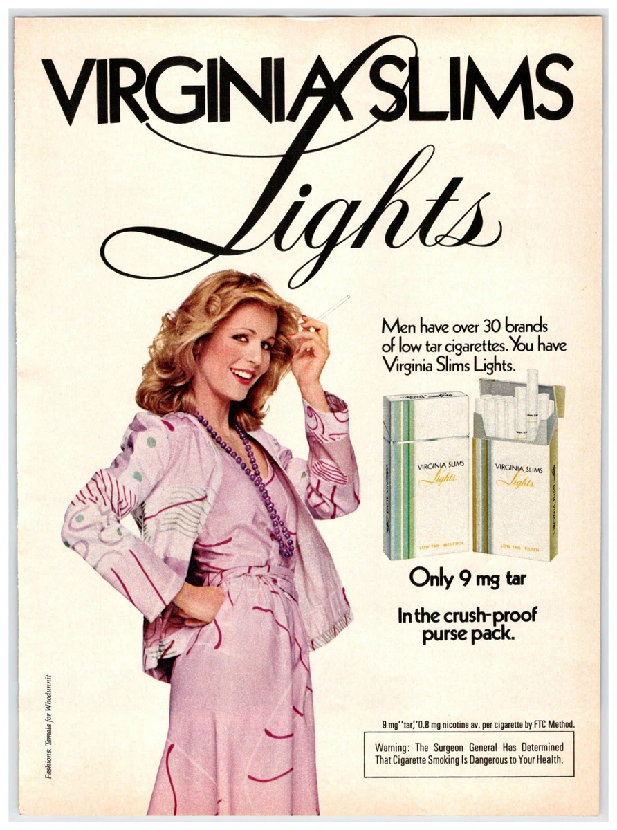 Virginia Slims Cigarette Ads