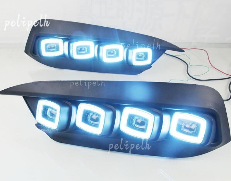 For Honda Civic 2016-2018 Led DRL Day Running Light Lamp Bugatti Style ...