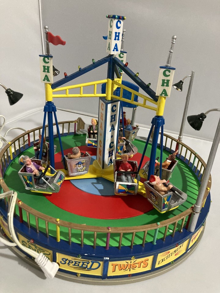 Lemax THE CHA CHA Carnival Ride 2007 Light SoundMotion Works Retired ...