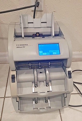 Cummins JetScan iFX Dual Pocket Currency Counter. | eBay