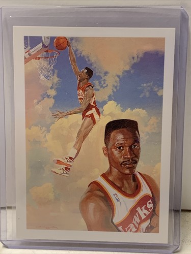 1990 NBA Hoops Dominique Wilkins Team Checklist Card #355 | eBay