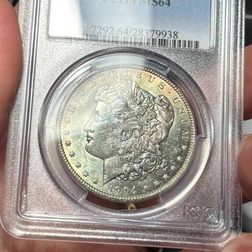 1904-O $1 MS64 PCGS Toned Morgan Silver Dollar - Lovely Double Sided ...