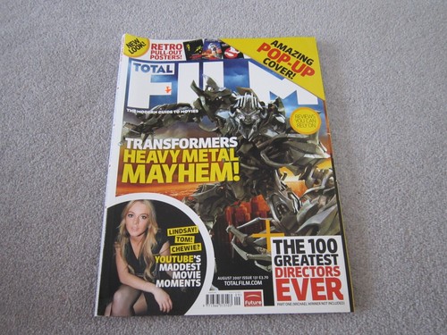 Total film Magazine ,August 2007 ,Transformers pop up cover + posters ...