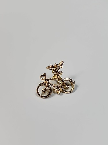 Bicycle Angel Lapel Pin Gold Color Metal * | eBay
