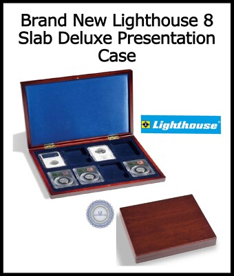High Quality Lighthouse Mahogany Deluxe Presentation Case For 8 Slabs ...