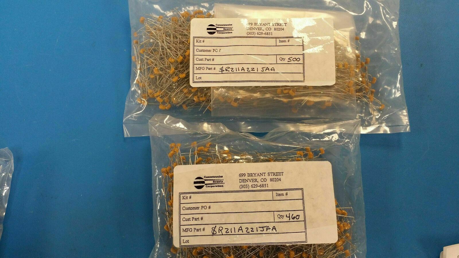 (25 PCS) SR211A221JAA AVX Cap Ceramic 220pF 100V C0G 5% Radial 5.08mm ...