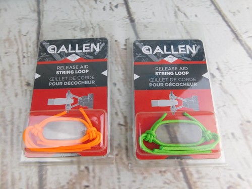 Allen Release Aid String Loop Neon Orange & Green Lot of 2 Packs of 3 ...