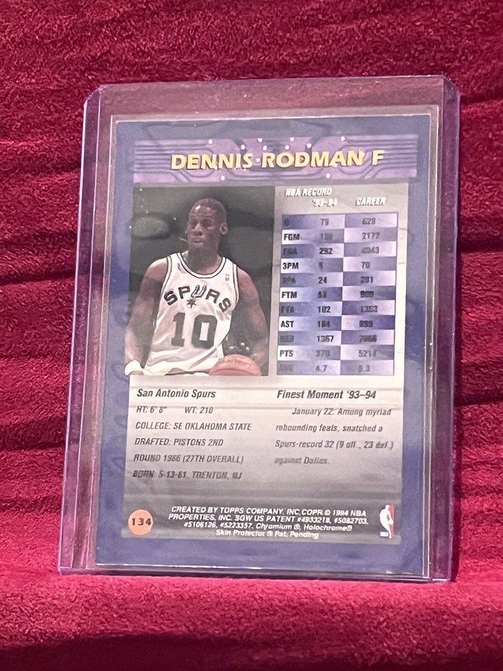 1994 Topps Finest Dennis Rodman | eBay