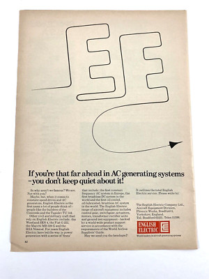 Vintage Magazine Ad, English Electric. 1969. | eBay