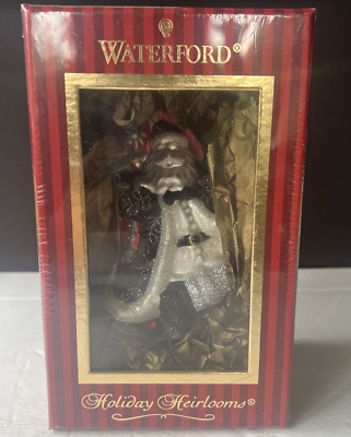 NEW WATERFORD Santa Toasting Midnight Holiday Heirlooms Tree Ornament ...
