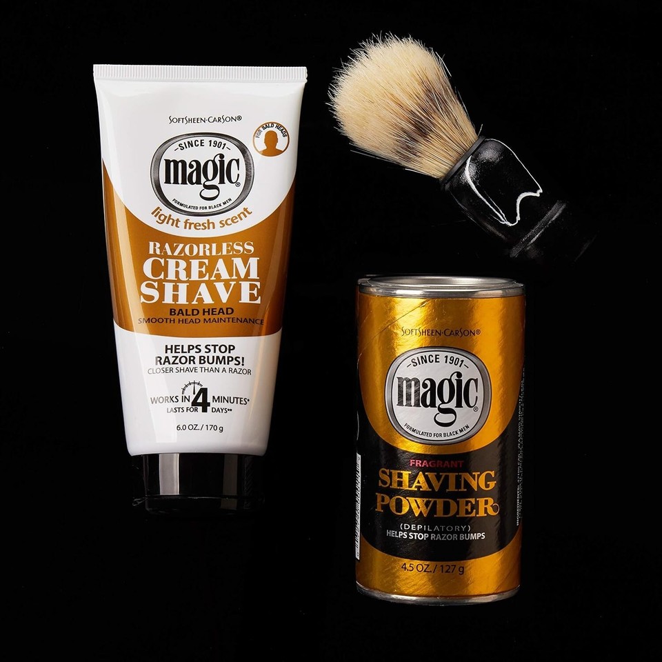 SoftSheen-Carson Magic Razorless Shaving for Men, Magic Shaving Powder ...