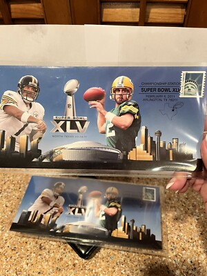 Packers Vs. Steelers Super Bowl XLV Official USPS One Stamped Envelope ...