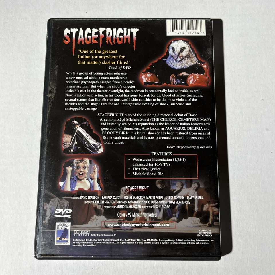 Stagefright (DVD, 2002) 13131175493 | eBay